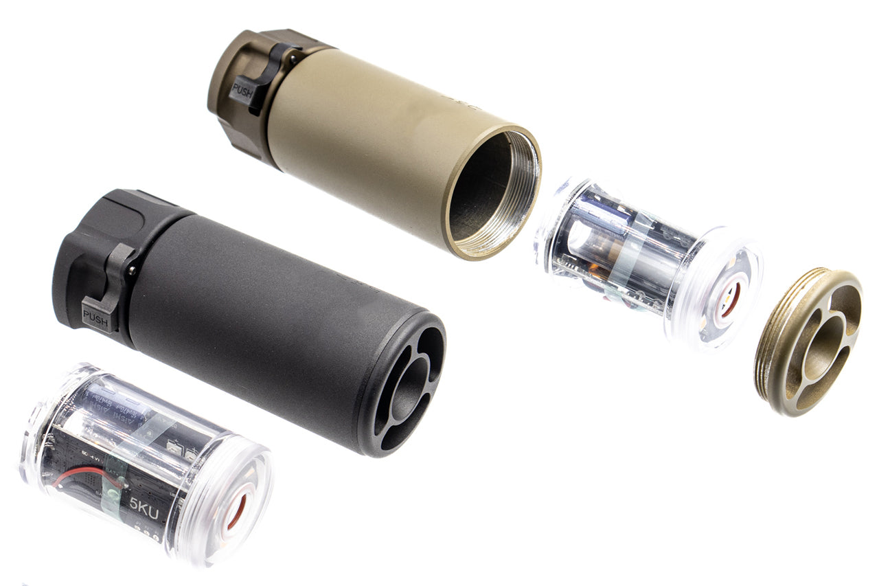 5KU Spitfire Tracer Warden Blast Diffuser - 14mm CCW ( Black / Tan ...
