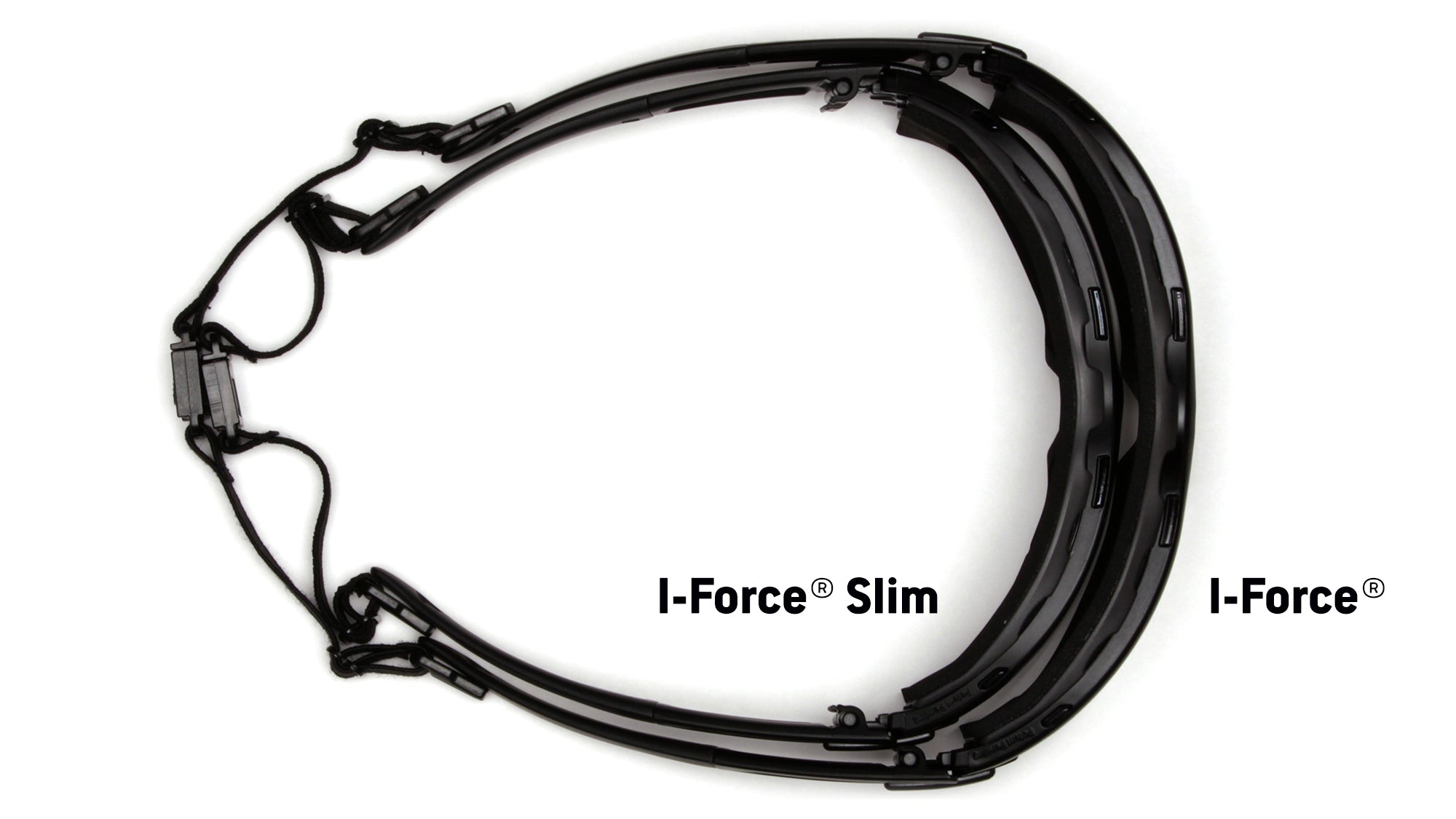 Pyramex I-Force Slim Safety Goggle Gray Dual Anti-Fog Lens with Black ...