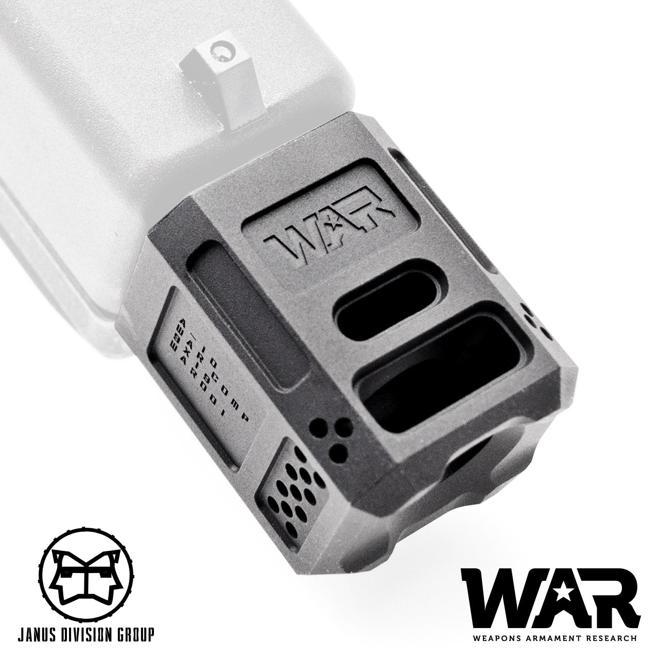 JDG WAR A10 Compensator 14mm CCW for Airsoft Glock Gen4 Model ( Licens ...