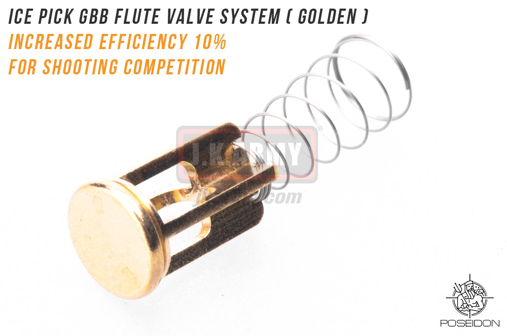 Poseidon ICE PICK GBB Flute Valve System ( Golden ) ( Marui TM / WE Sy ...